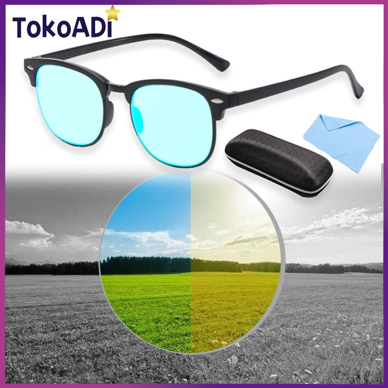 Jual TR90 Kacamata Buta Warna Parsial Merah Hijau Anti Bluelight Untuk ...