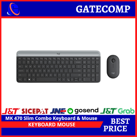 Jual Logitech MK470 / MK 470 Slim Combo Keyboard & Mouse Wireless ...