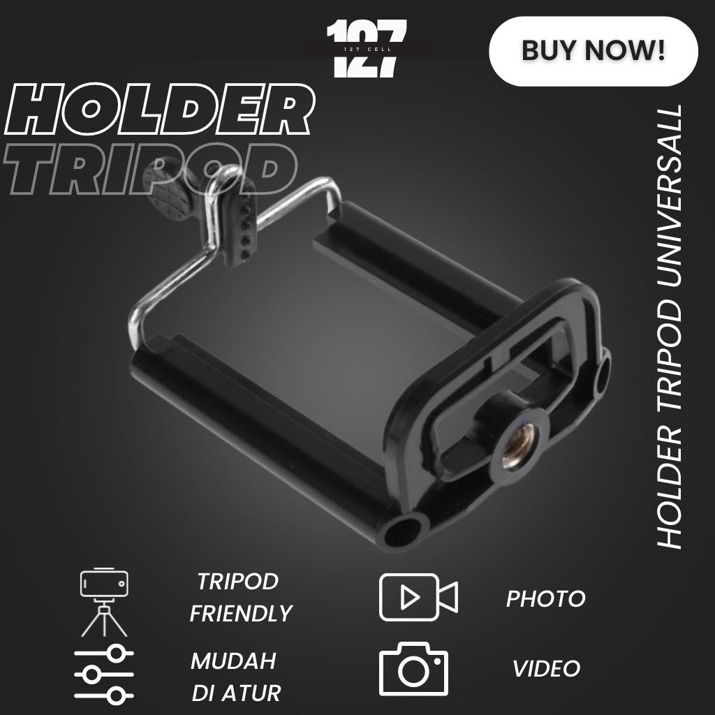 Jual TRIPOD Penyaga DUDUKAN HOLDER TARIK U TRIPOD MEDIUM JEPIT CLAMP ...