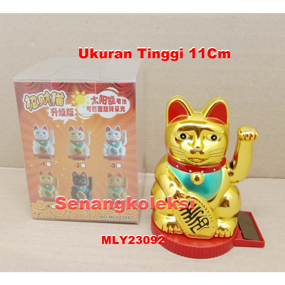 Jual Kucing Hoki Lucky Cat Maneki Neko Keberuntungan Solar | Shopee ...