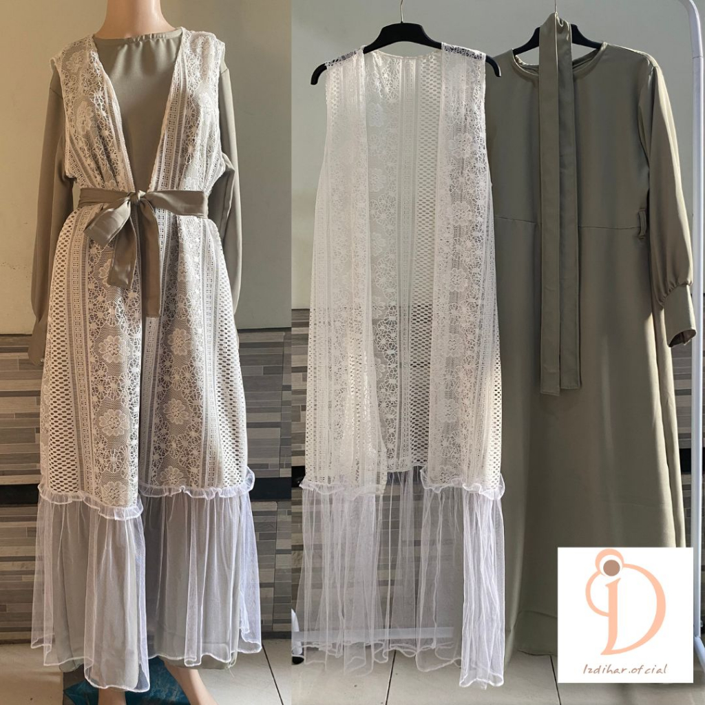 Jual Natasya dress - Dress Outer brukat Malika Kekinian / Dress one set ...