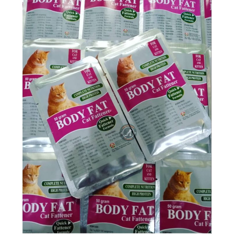 Jual BODY FAT cat fettener ( vitamin serbuk penggemuk kucing ) | Shopee ...