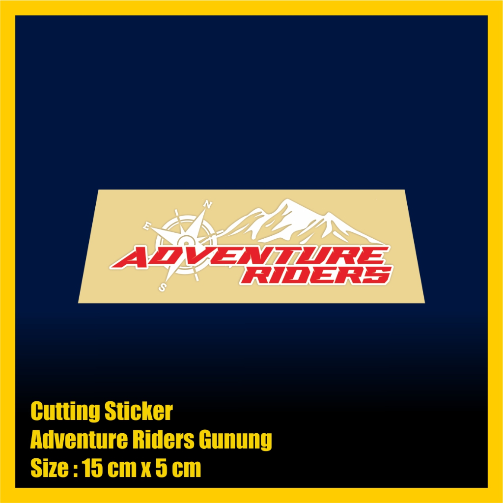 Jual Stiker Cutting Adventure Riders Gunung /Stiker Motor | Shopee ...
