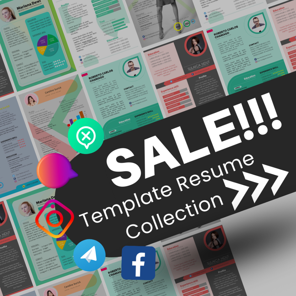 Jual Paket Template Desain CV dan Surat lamaran Kerja | Curriculum ...