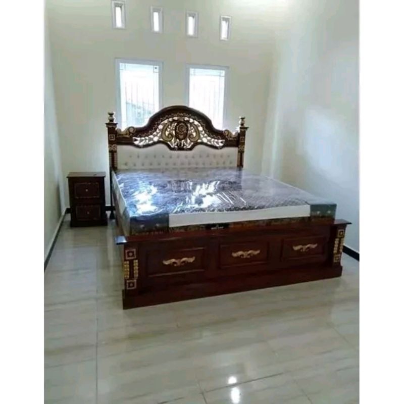 Jual tempat tidur/divan minimalis/divan kayu jati | Shopee Indonesia