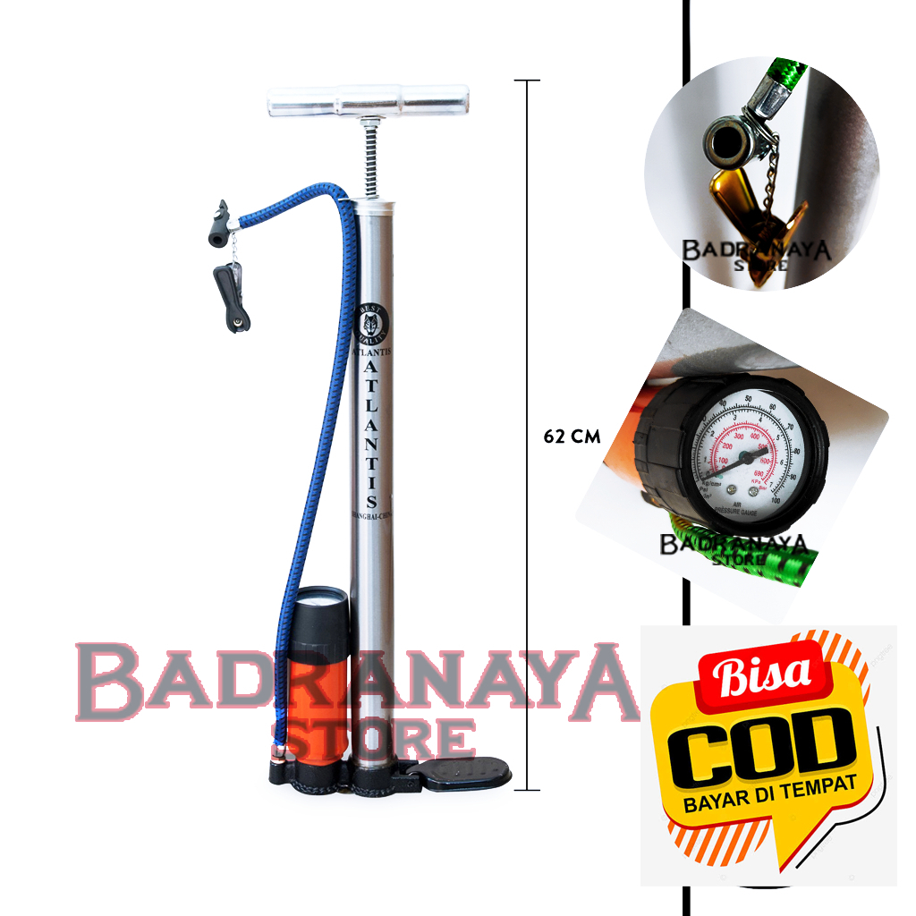 Jual pompa Ban Tabung Meter Sepeda, Motor, Mobil & Bola Manual Hidrolik ...