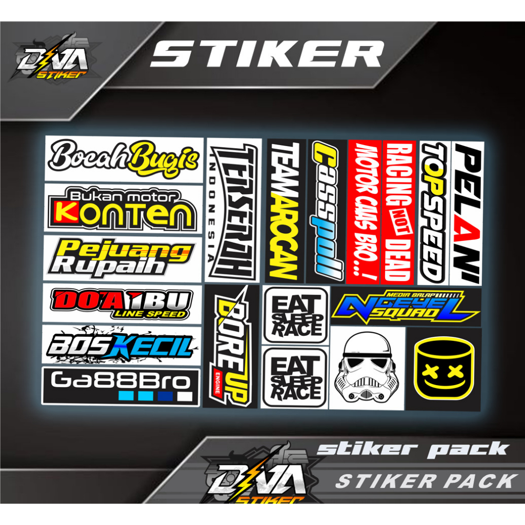 Jual Stiker Pack Bocah Bugis Stiker Motor Keren Stiker Viral mASA Kini ...