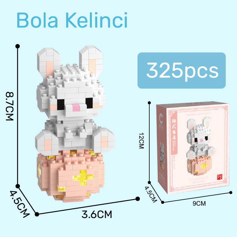 Jual BLOCK CITY NANO BLOCK 12 SHIO SERIES / 12 Chinese Zodiac / BRICKS ...