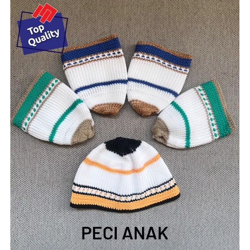 Jual PECI ANAK BAYI RAJUT PECI MUSLIM KOPYAH SONGKOK BAYI | Shopee ...