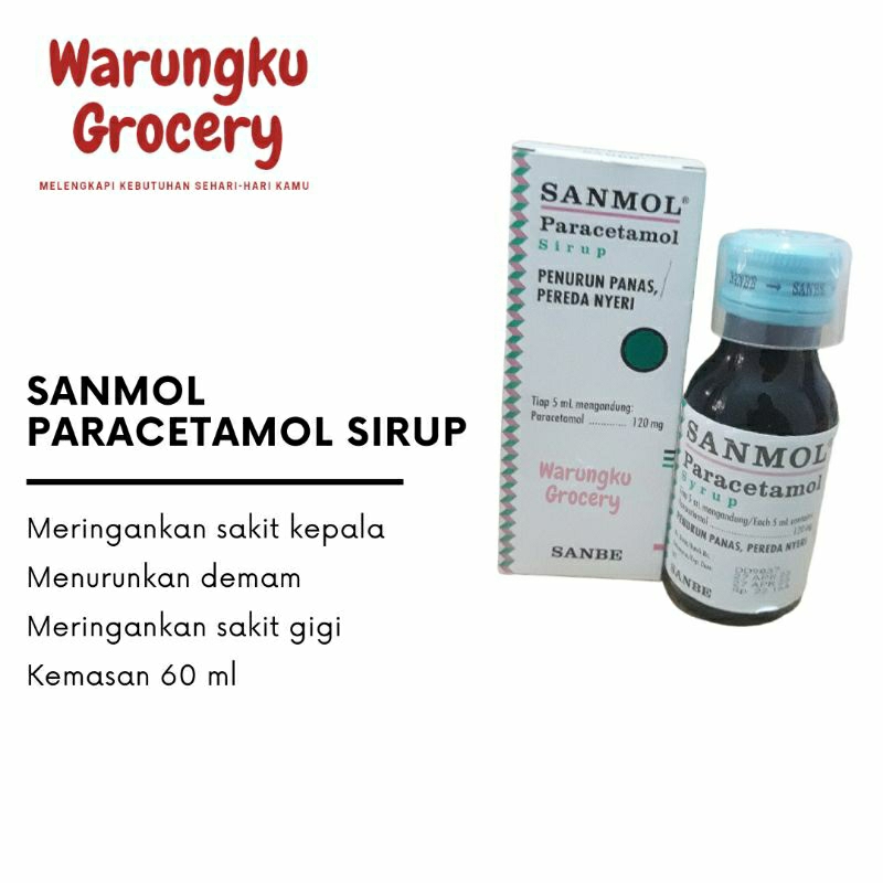 Jual Sanmol Paracetamol Sirup 60 ml | Shopee Indonesia