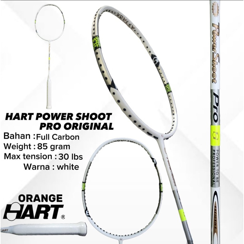 Jual [ ORIGINAL ] Raket Badminton Hart Power Shoot Pro 30 lbs 100% ...