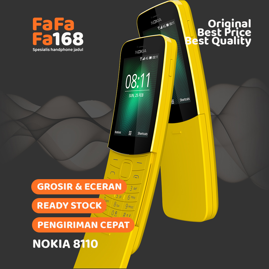 Jual NOKIA 8110 NOKIA PISANG NEW DUAL SIM BAHASA INDONESIA | Shopee Indonesia