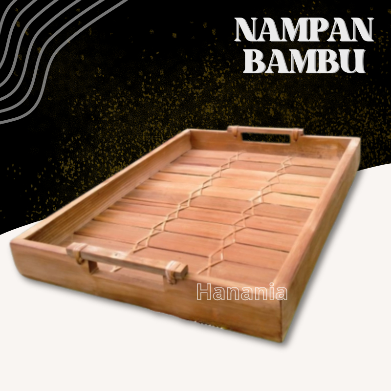 Jual Nampan bambu anyaman I Baki nampan bambu I Tray bamboo 1 Set ...