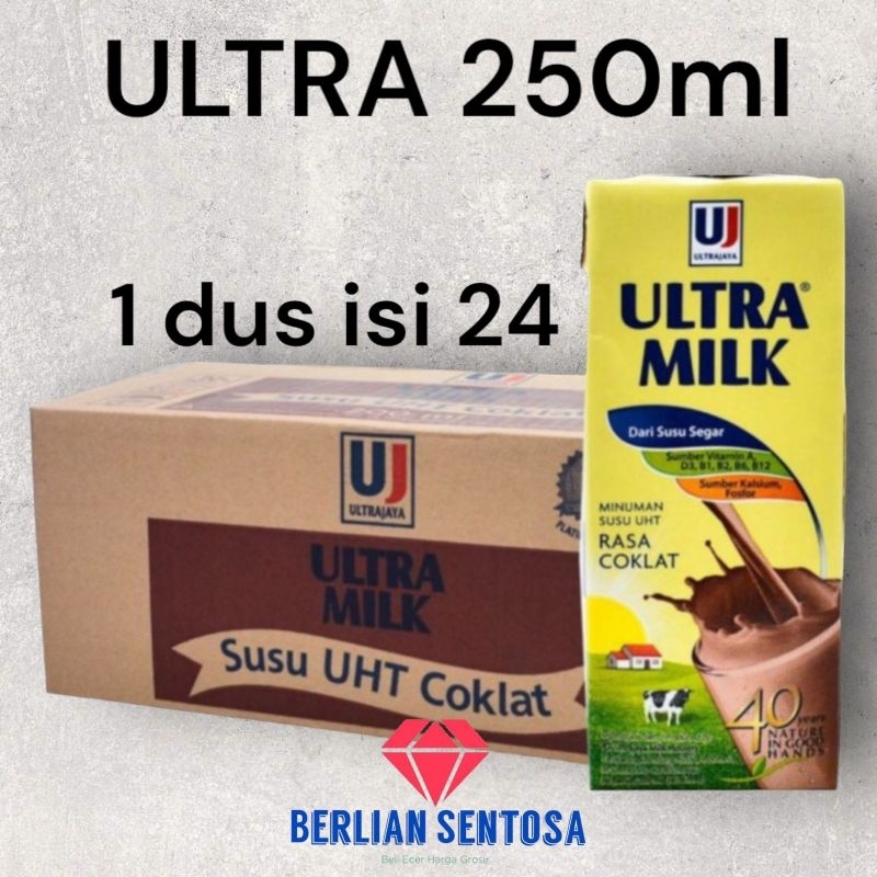 Jual susu ultra 250ml DUS | Shopee Indonesia