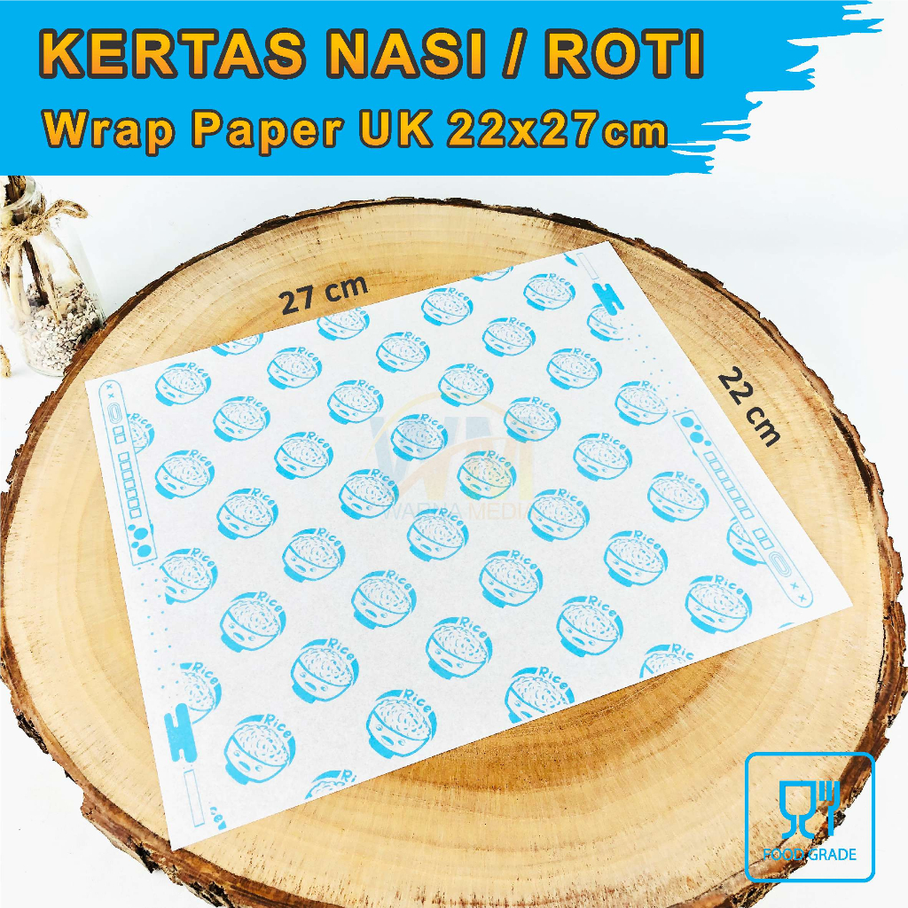 Jual Kertas Burger / Kertas Nasi Anti Lengket 22x27 / Burger Wrap ...