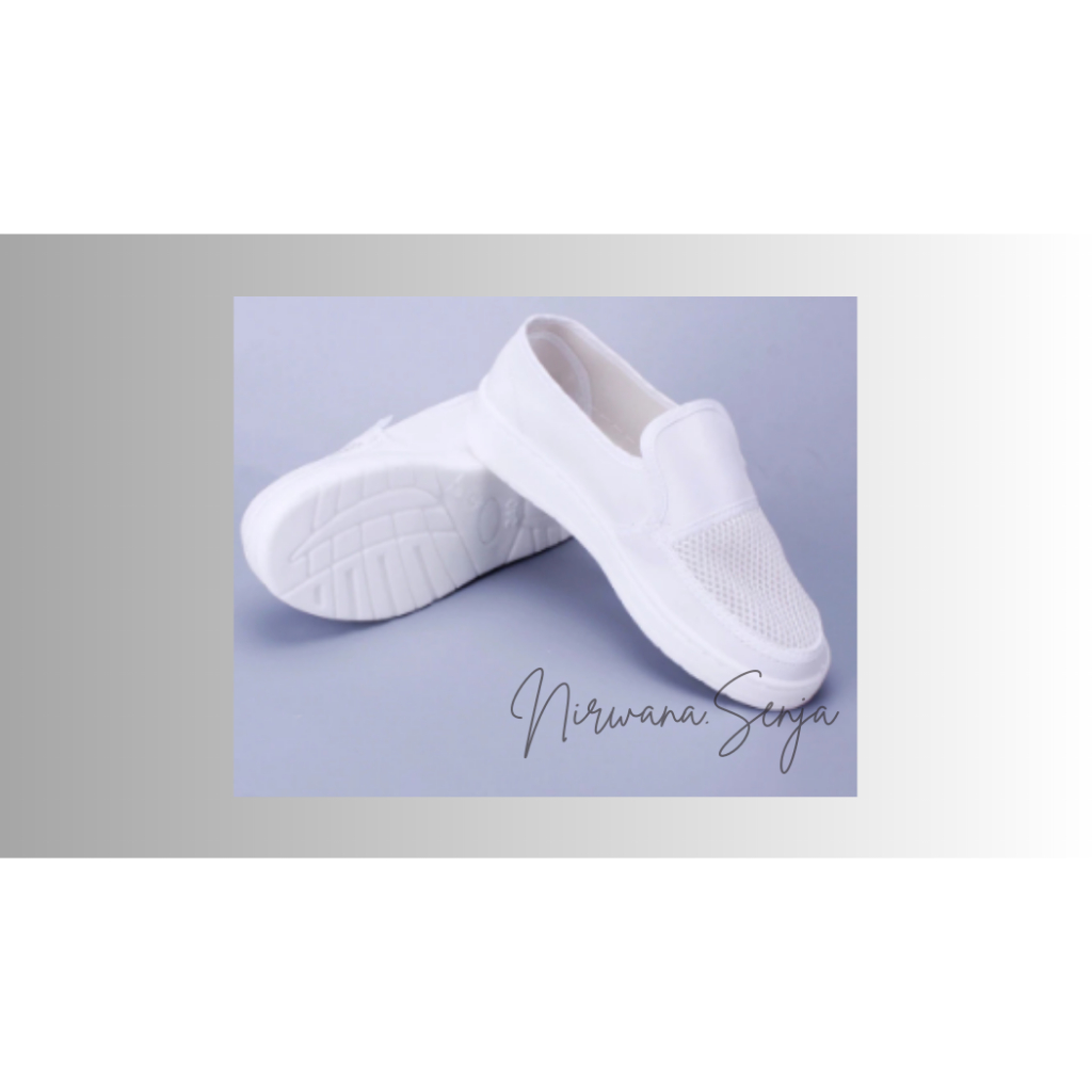 Jual Sepatu ESD Cleanroom Shoes White / Putih Mesh | Shopee Indonesia