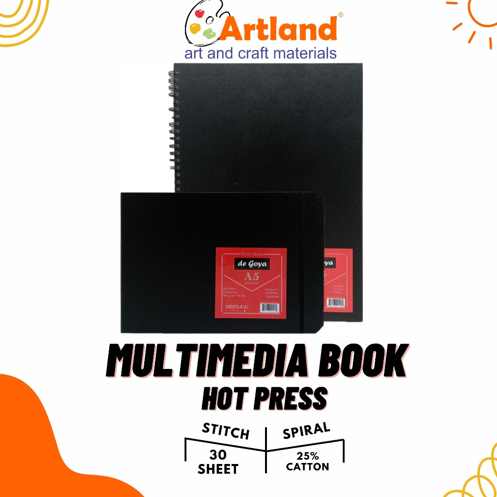 Jual Buku Gambar De Goya Hot Press 200gsm – 30 Lembar / Lukis / Cat Air ...