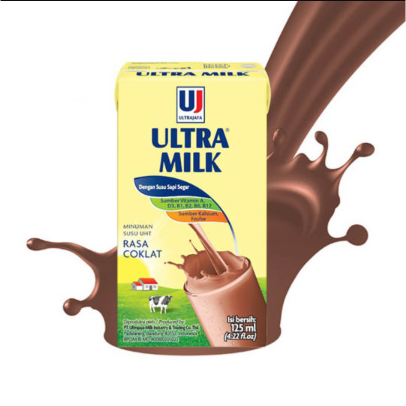 Jual Susu UHT Ultra Milk Coklat/Taro/Stroberi/Full Cream/Caramel 125ml 200ml 250ml | Shopee ...
