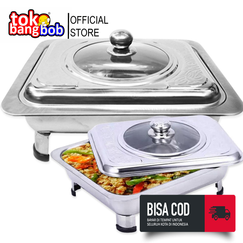 Jual Tempat Makan Prasmanan Stainless Pan/Fast Food Dish Prasmanan ...