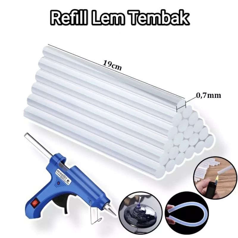Jual Lem Tembak Kecil 0.7x20cm 7mmx20cm | Isi Lem Tembak Eagle Brand ...