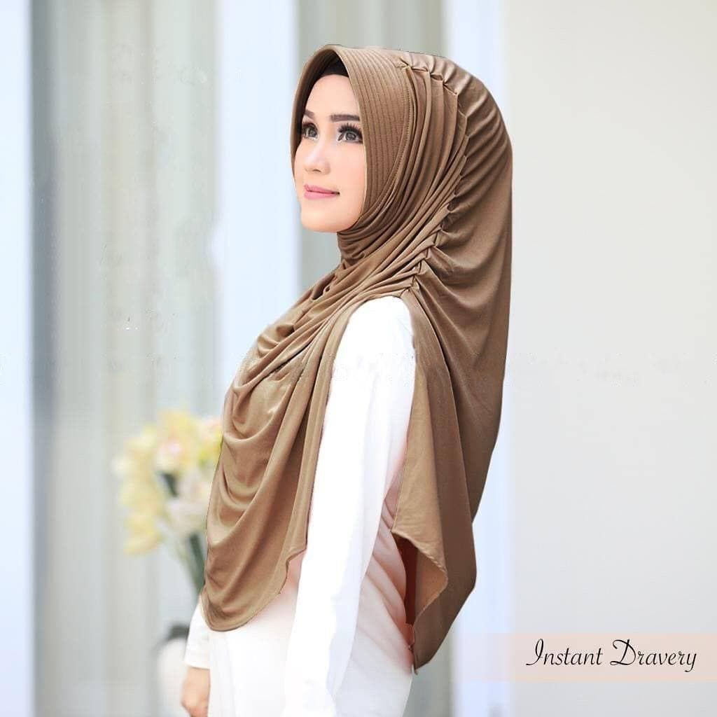Jual jilbab daily hanum jersy / bergo jersey / jilbab terbaru / hijab terlaris / jilbab instan ...