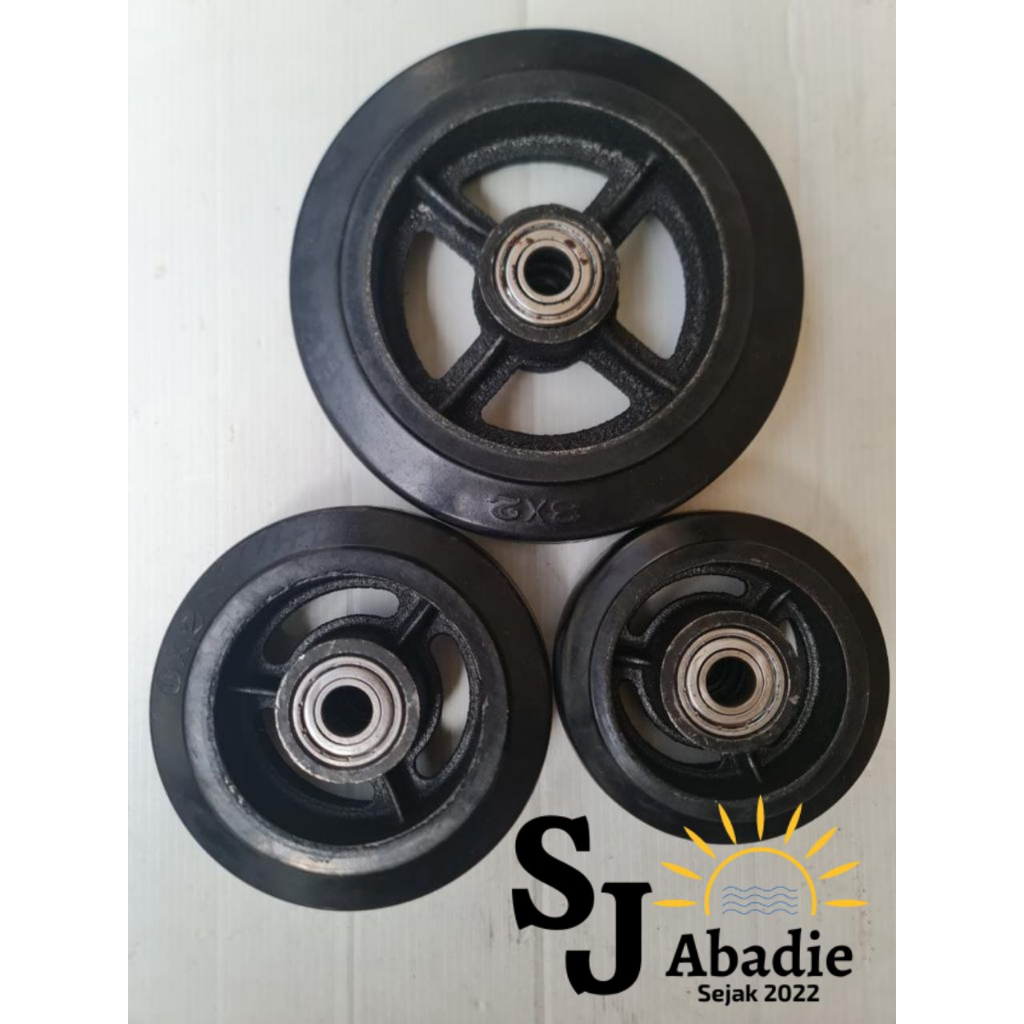 Jual (1 PC) XPTOOL Roda Ban Gerobak Besi / Karet Tebal "Heavy Duty ...