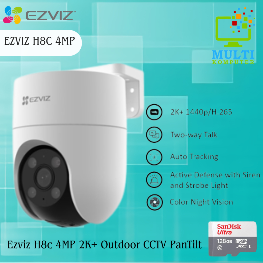 Jual Ezviz H8c 4MP 2K+ Outdoor CCTV PanTilt | Shopee Indonesia