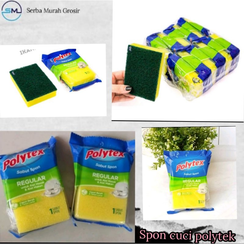 Jual Alat cuci piring/Spon cuci piring/Spon Cuci Polytex | Shopee Indonesia