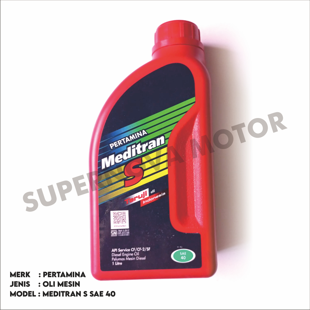 Jual OLI MESIN PERTAMINA MEDITRAN S SAE 40 DIESEL ENGINE OIL KEMASAN 1 ...