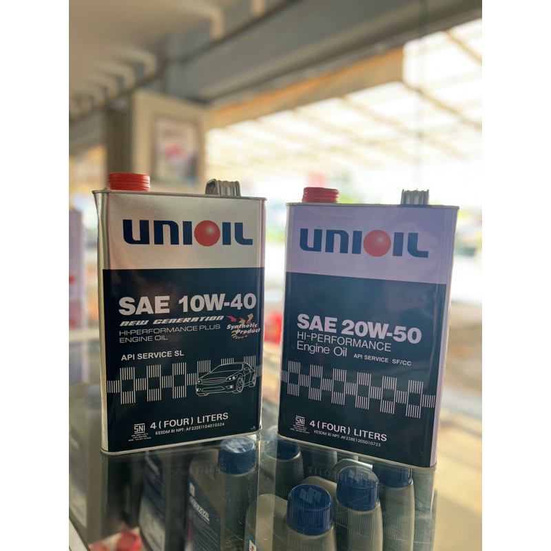 Jual Oli Unioil 10w40 / Unioil 20w50 (4L) | Shopee Indonesia