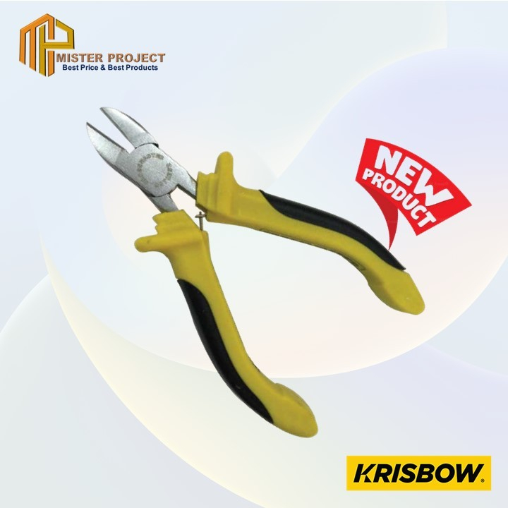 Jual Krisbow Cutter Plier Tang Potong Diagonal 15 Cm - Kuning | Shopee ...