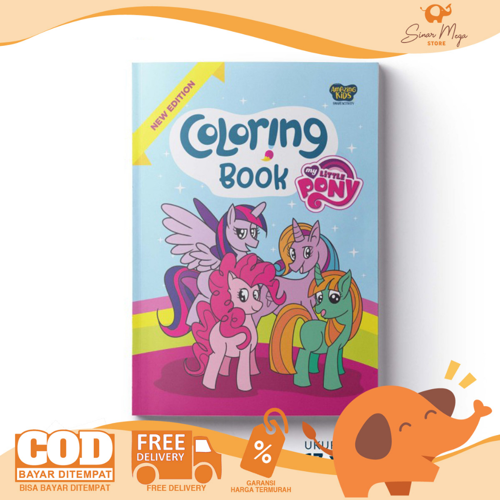 Jual AMAZING Coloring Book My Little Pony / Buku Latihan Mewarnai ...