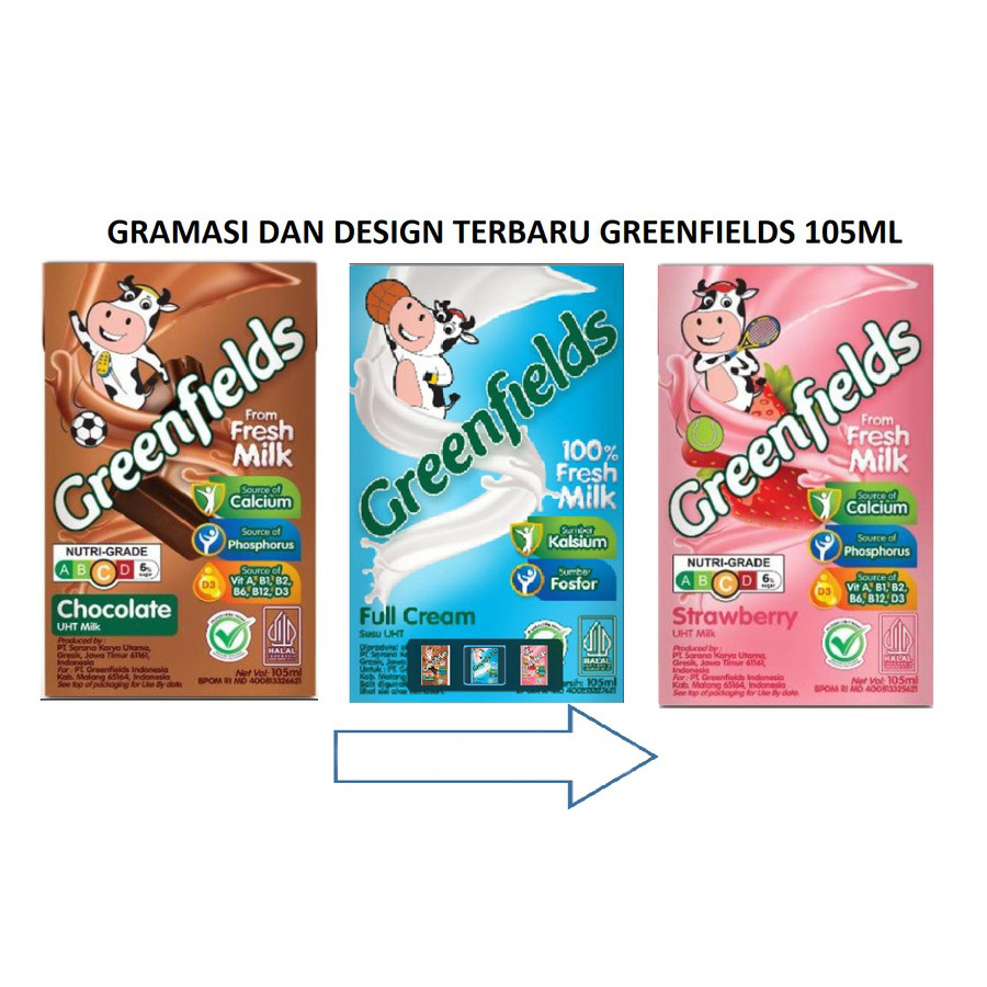 Jual Greenfields 105mL 105 mL susu UHT mini kids | Shopee Indonesia