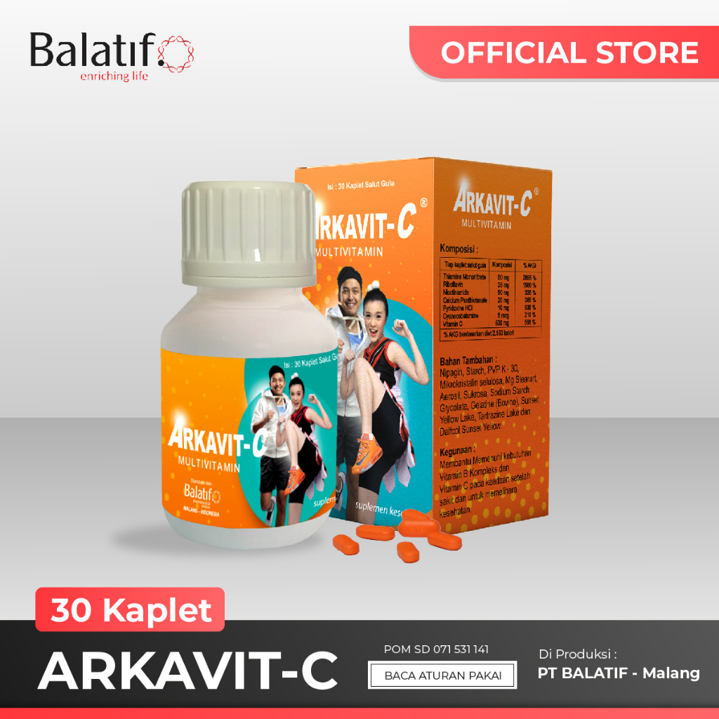 Jual ARKAVIT-C | Vitamin C dan Vitamin B Kompleks untuk Jaga Daya Tahan ...