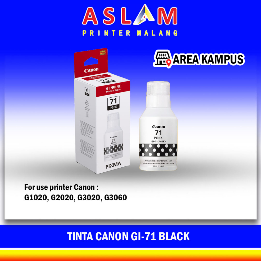 Jual Tinta Canon GI71 GI 71 GI-71 Black Cyan Magenta Yellow Original ...