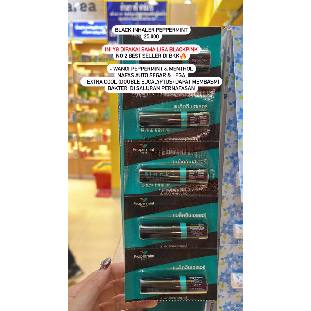Jual PEPPERMINT FIELD BLACK INHALER - BLACK INHALER - INHALER LISA ...