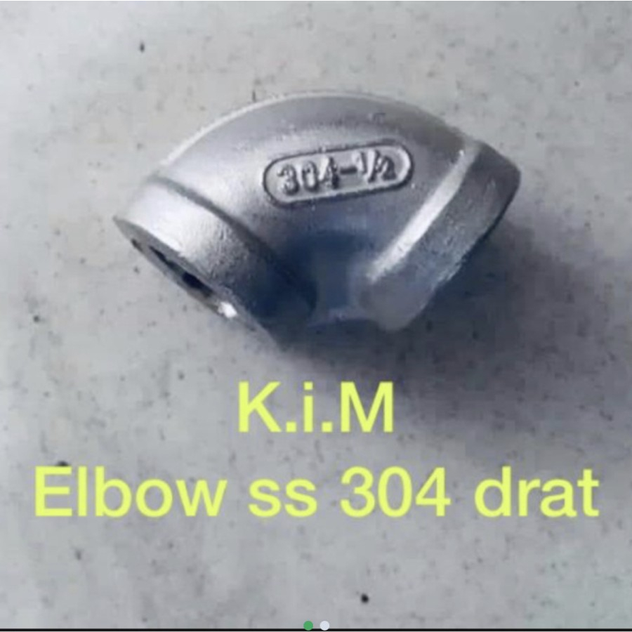 Jual 21/2 Elbow /knee stainless SS 304 drat dalam -2,5 inch Keni knie ...