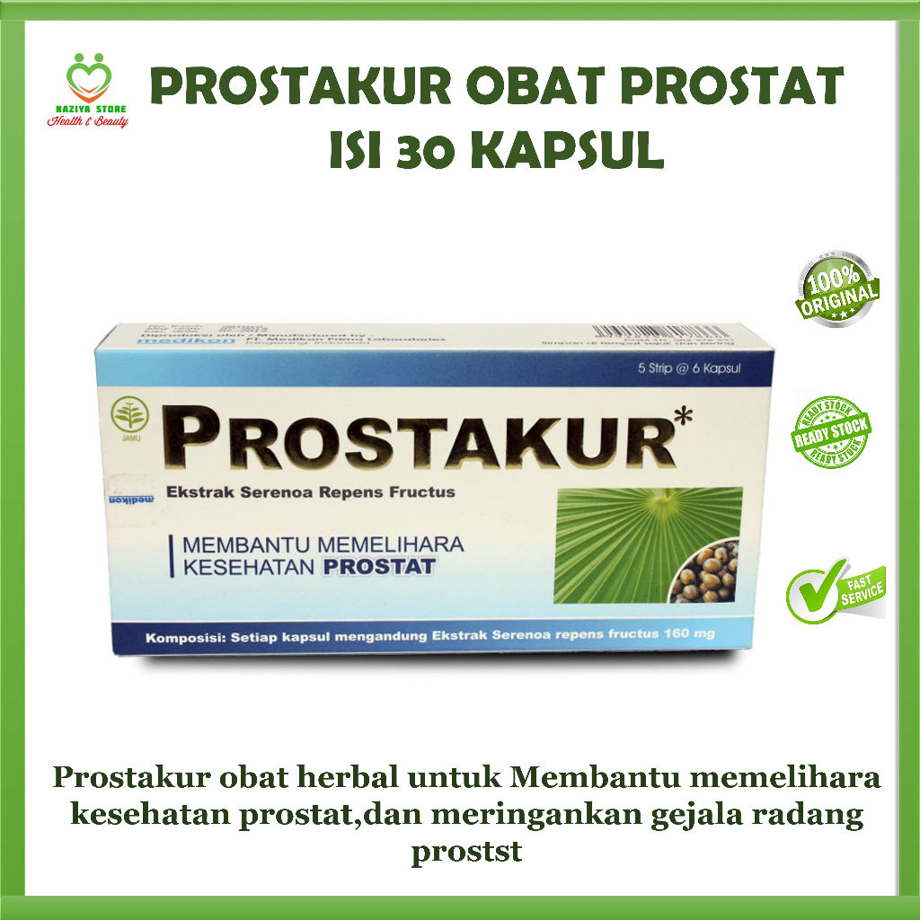 Jual PROSTAKUR OBAT PROSTAT Original Per BOX Isi 30 kapsul - UNTUK ...