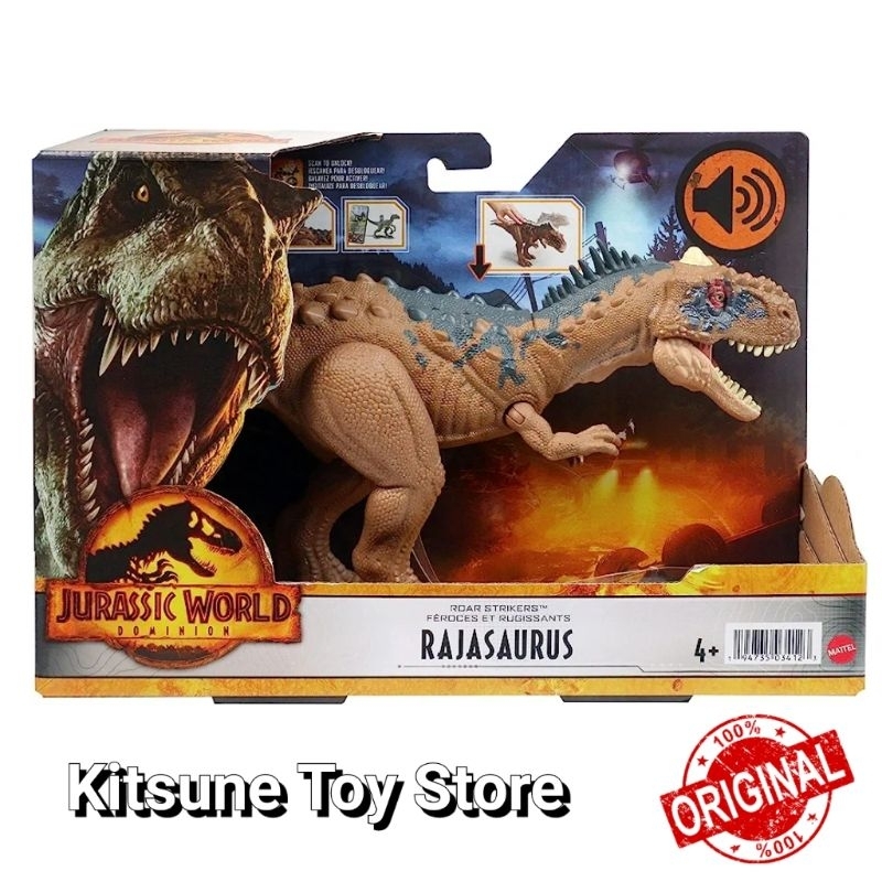 Jual Jurassic World Rajasaurus Roar Strikers Original Mattel Dinosaur ...