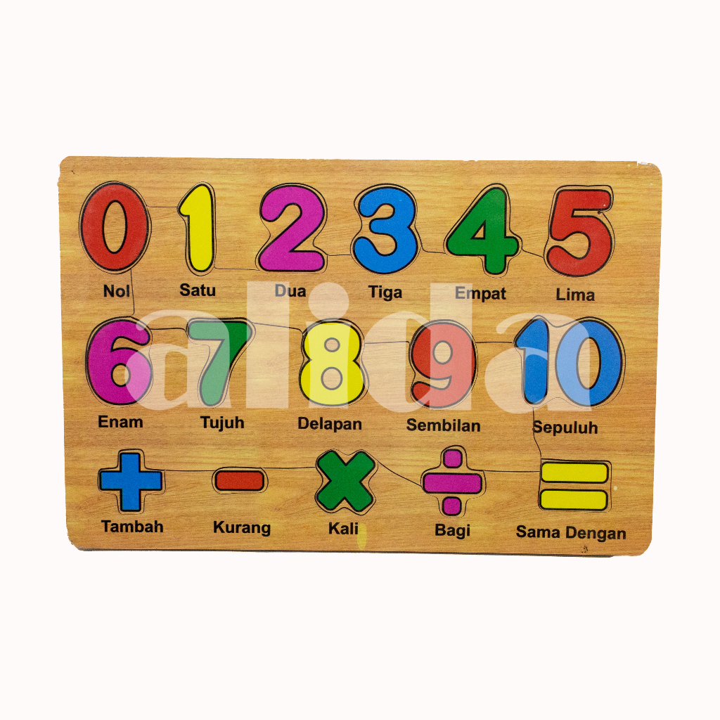 Jual Puzzle / Puzle / Pazel kayu MDF belajar Angka Bilangan | Shopee ...