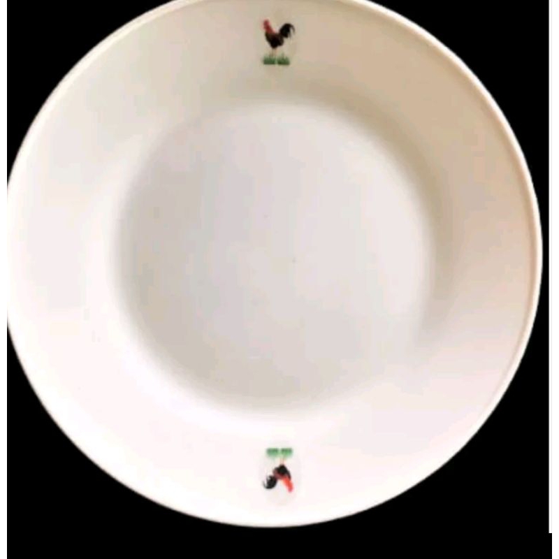 Jual Piring plastik ayam jago / piring makan / piring makan anak lentur ...