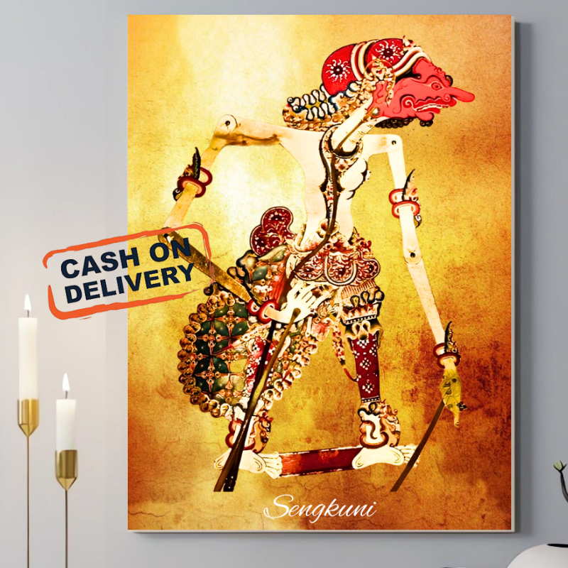Jual Poster Wayang Kulit Sengkuni Untuk Hiasan Dinding Atau Wall Dekor ...