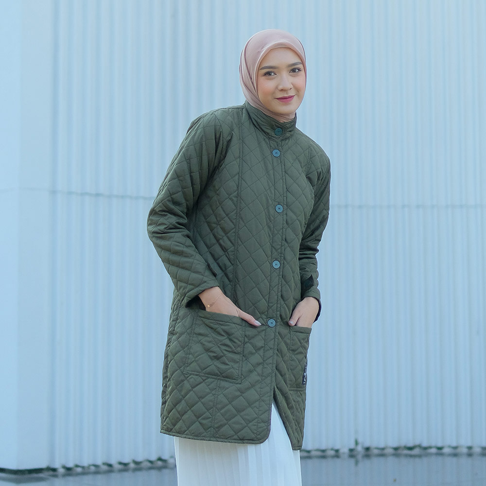 Jual Jaket Jacket Panjang Wanita Cewek Muslimah Hijaber Syari Perempuan ...