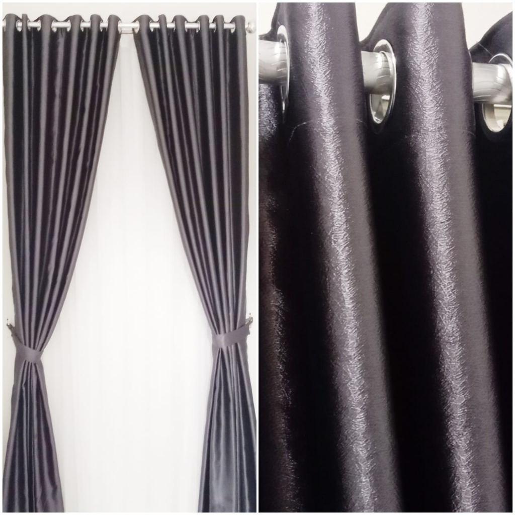 Jual Gorden Blackout Polos Glossy Hordeng Gordeng Jendela Pintu ...