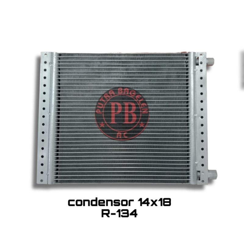 Jual kondensor condensor ac mobil MULTI FLOW UNIVERSAL 14X18 20MM R134 ...