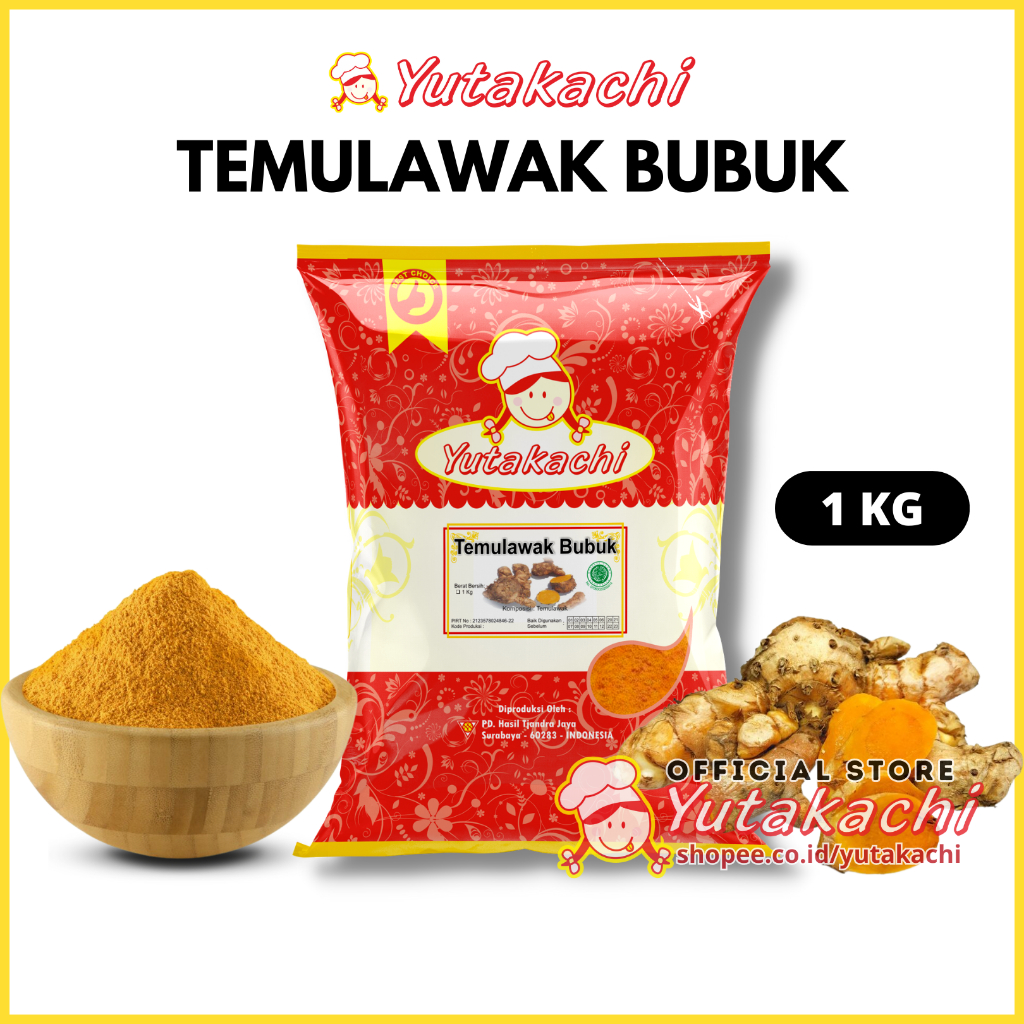 Jual Temulawak Bubuk 1kg Yutakachi / Bumbu Rempah / Bumbu Dapur / Bumbu ...