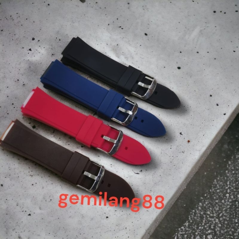 Jual Strap Tali Jam tangan rubber Guess W0247G3 tali jam guess rigor ...