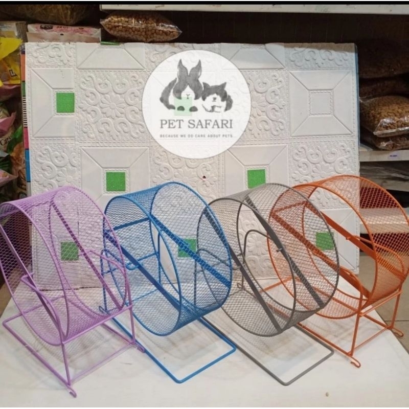 Jual Mainan Hamster roda putar besi joging wheel diameter 28cm | Shopee ...