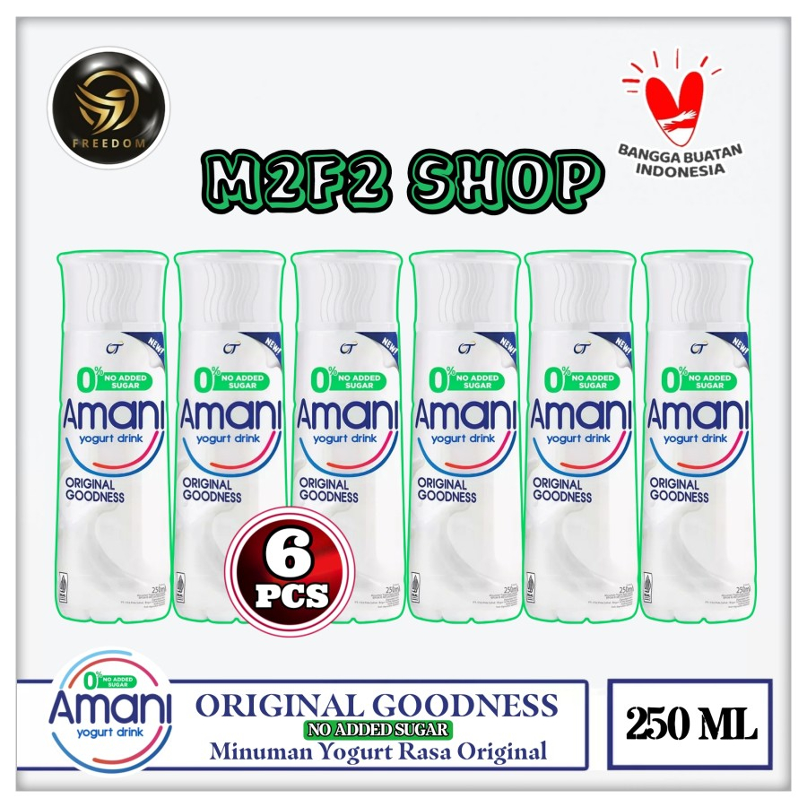 Jual AMANI Yogurt Drink Original Goodness - 250 ml (kemasan 6 Pcs) | Shopee Indonesia
