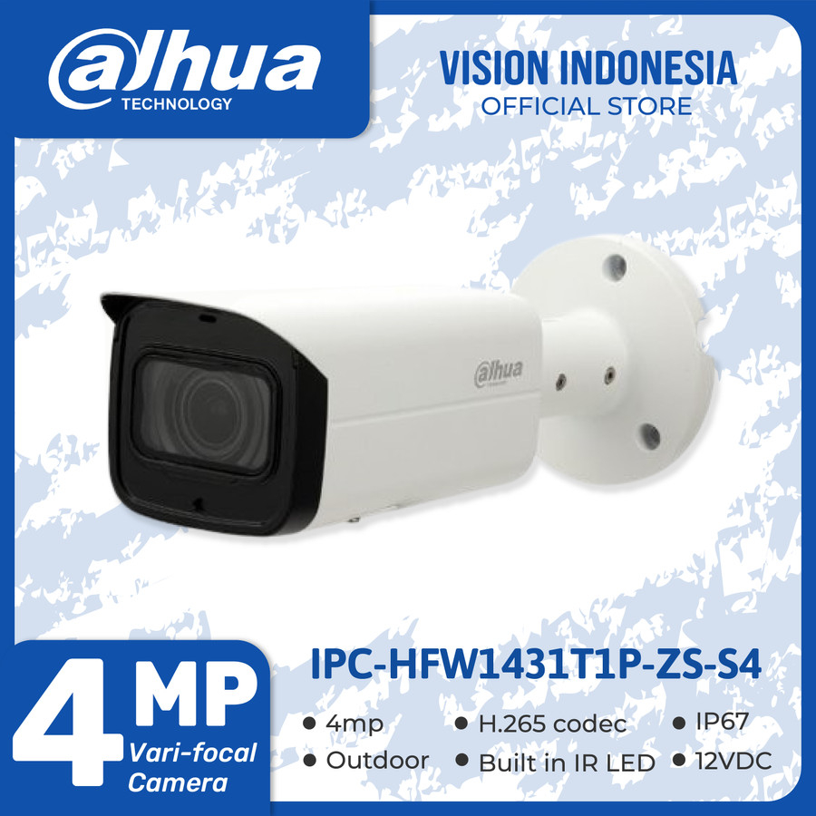 Jual DAHUA IPC-HFW1431T1P-ZS-S4 IP Camera Dahua 4MP Varifocal Bullet ...